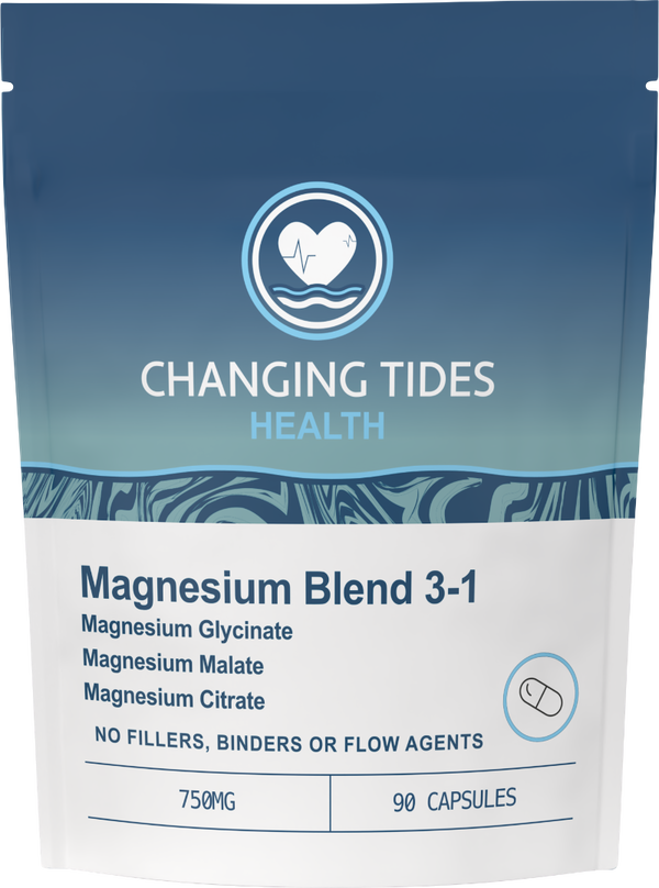 Magnesium Blend 3-1 - (90 capsules) – changingtidescbd